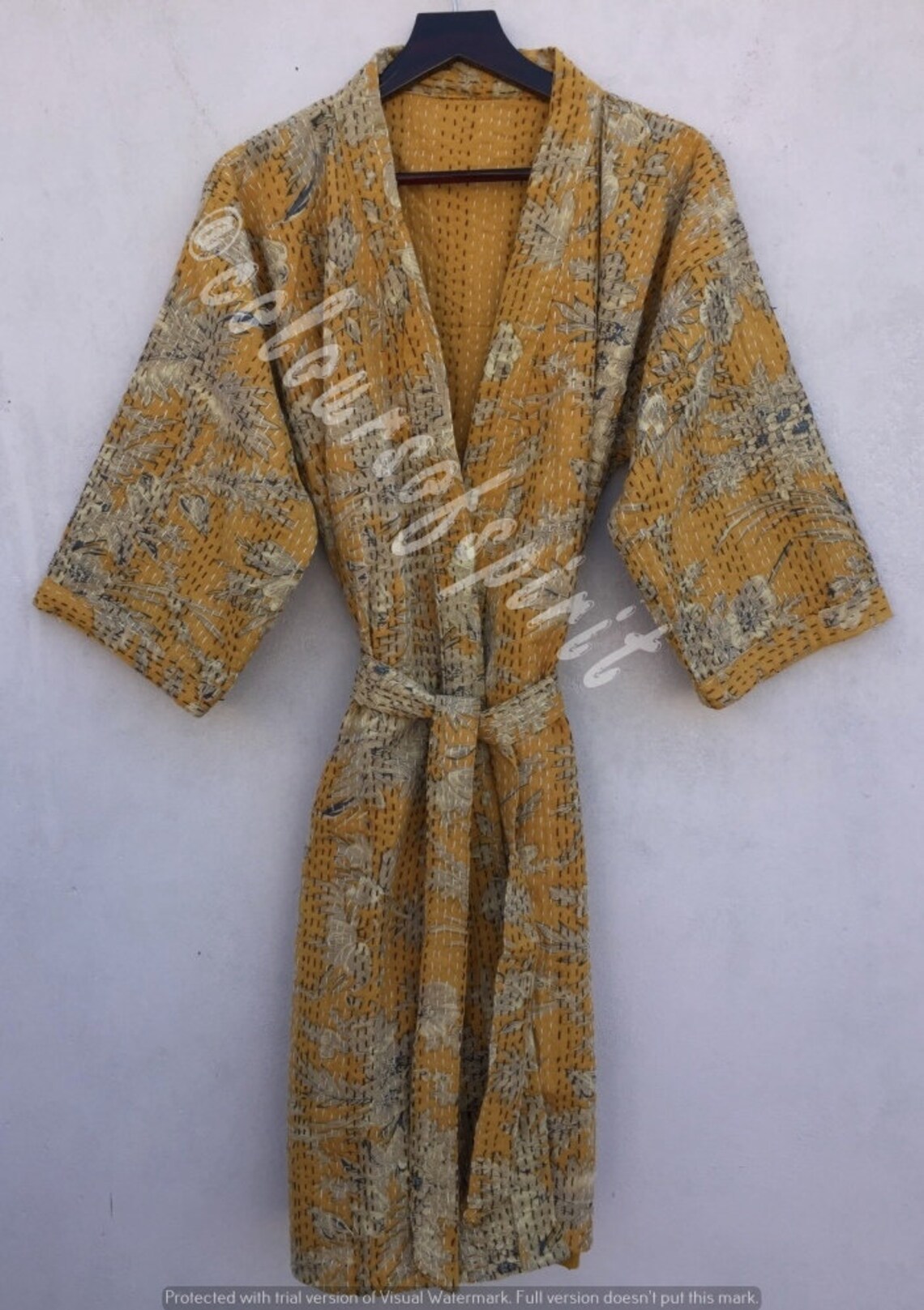 Robes Embroidery Robes Cotton Winter Robes kantha | Etsy