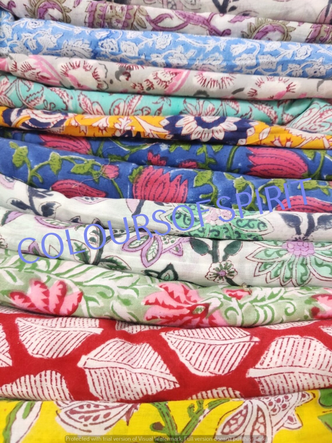50 Block Print Fabric Scraps 10" X 10'' Squares Patches - Etsy