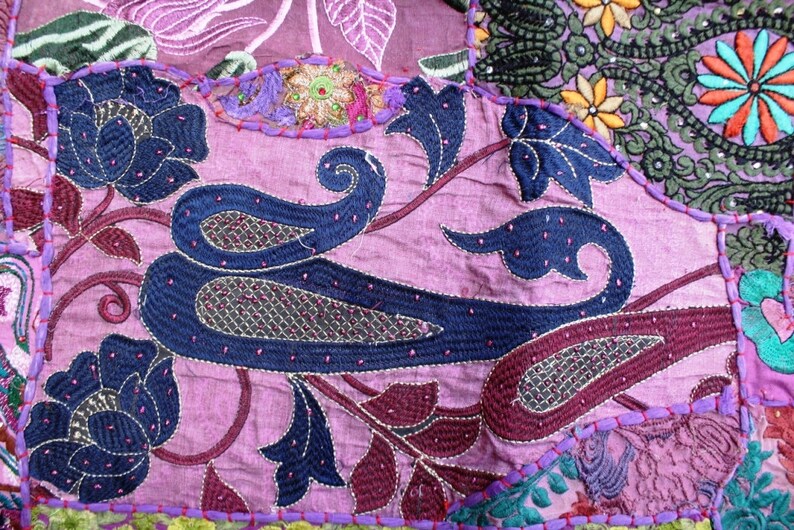 Handmade Vintage Tapestry Embroidered Patchwork Bohemian Hand | Etsy