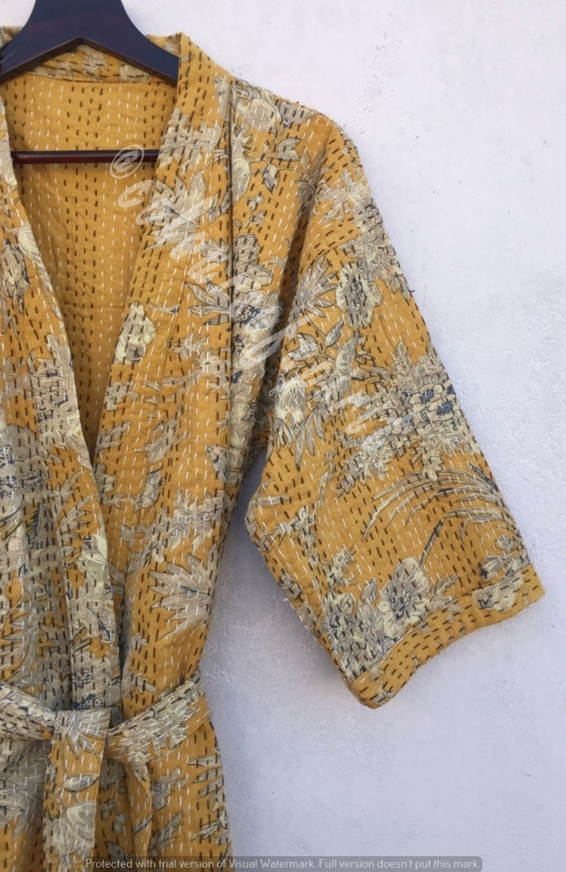 Robes Embroidery Robes Cotton Winter Robes kantha | Etsy