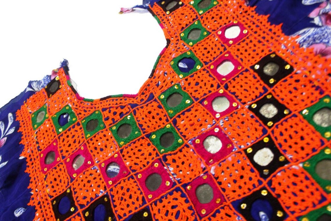 Indian Traditional Banjara Fabric Hand Embroidered Mirror - Etsy
