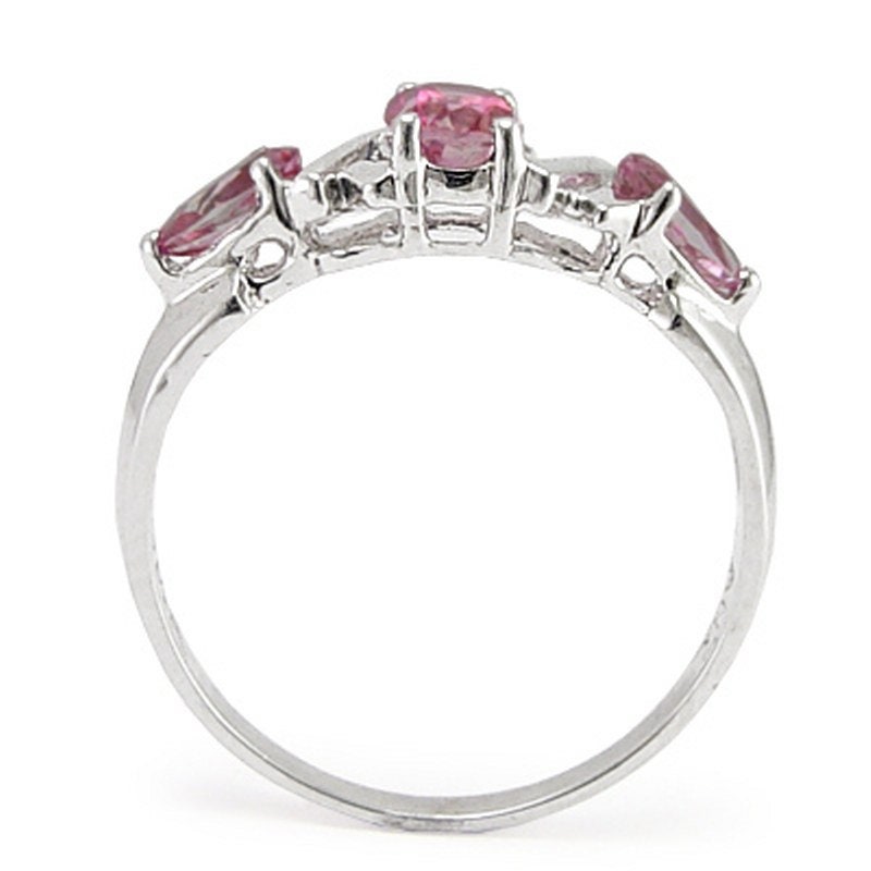 14k White Gold Pure Pink Mystic Fire Topaz Ring - Etsy