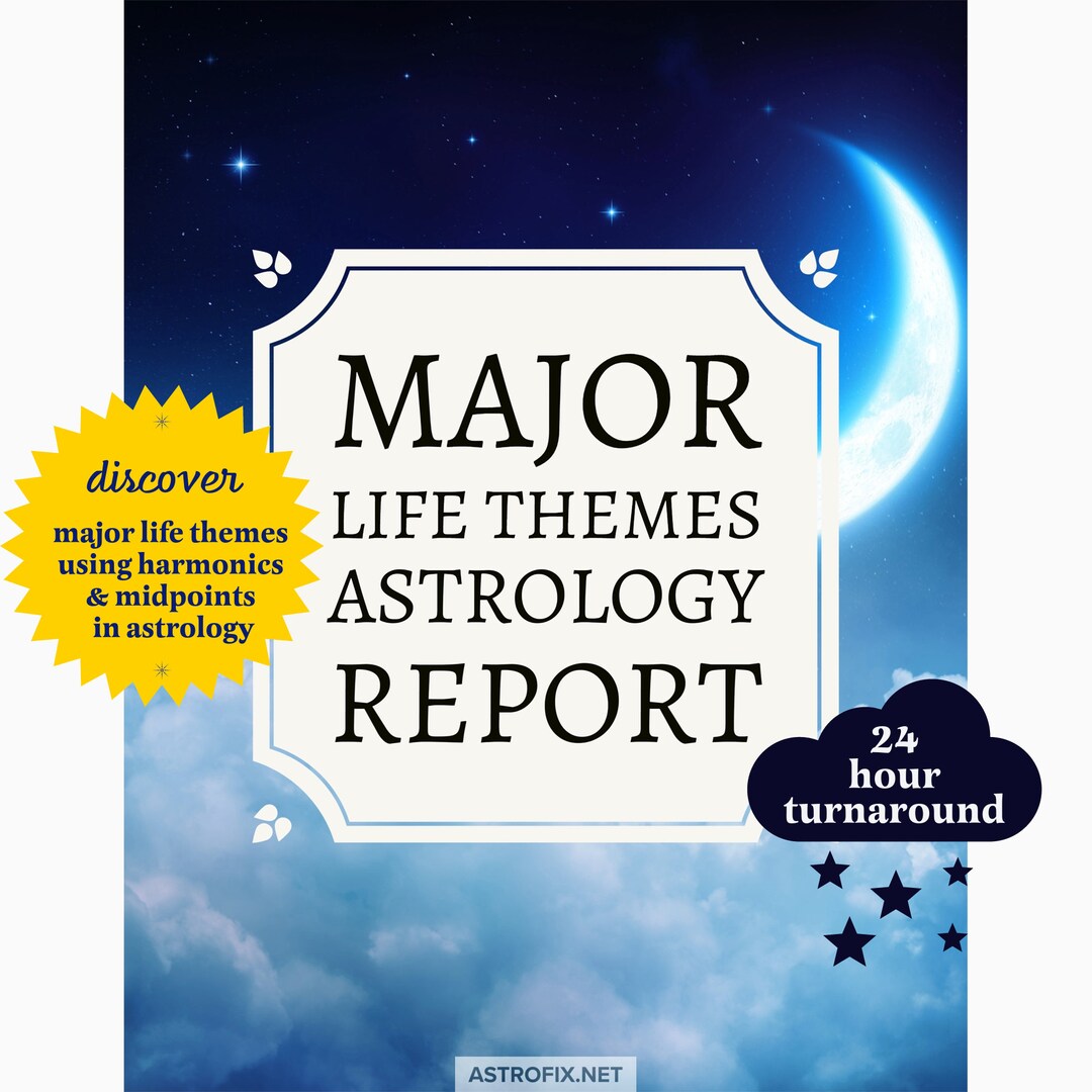 Major Life Themes Astrology Report • Natal Chart Patterns • Digital PDF ...