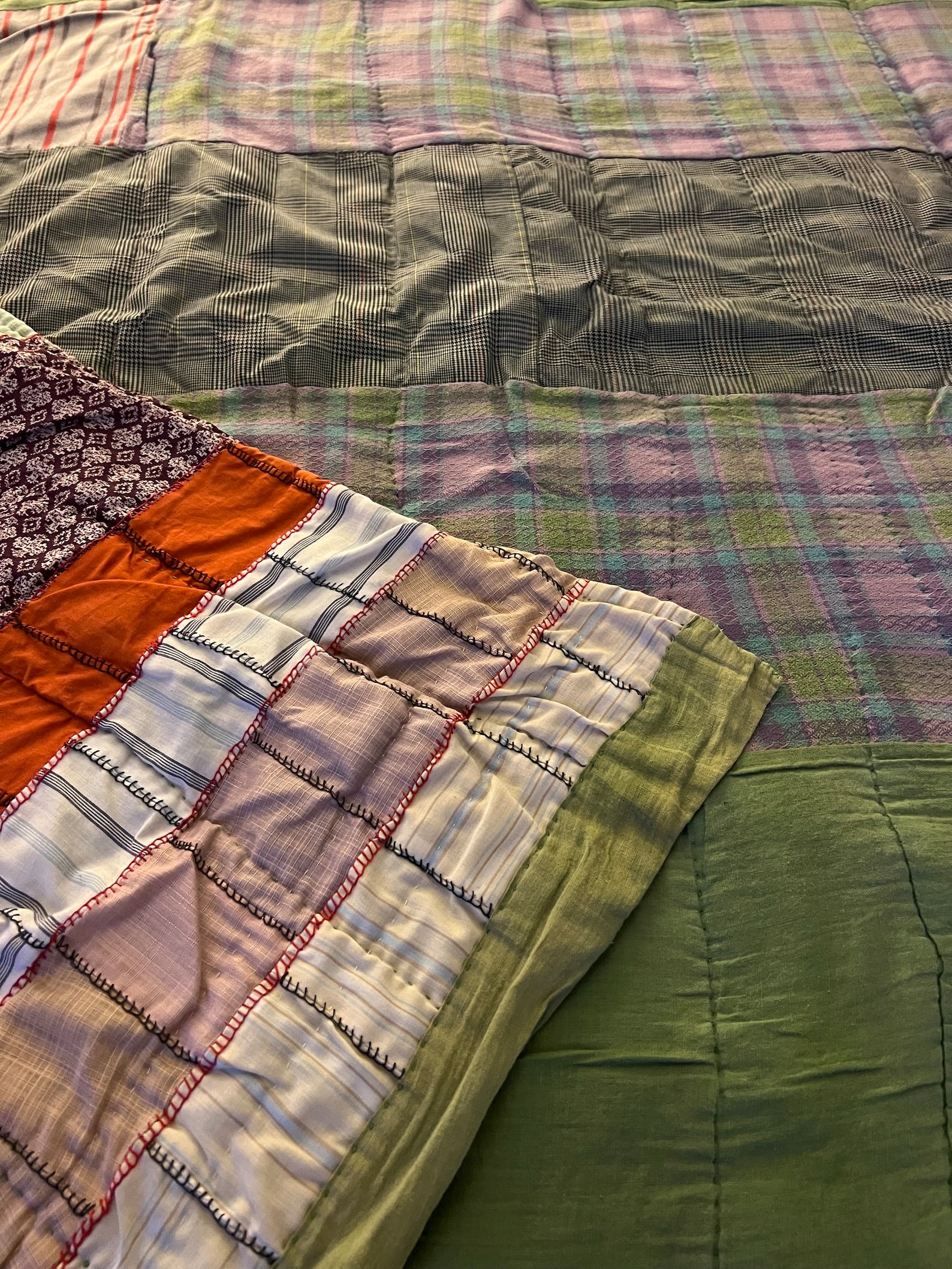 Vintage Patchwork Quilt - Hand Made. - Etsy