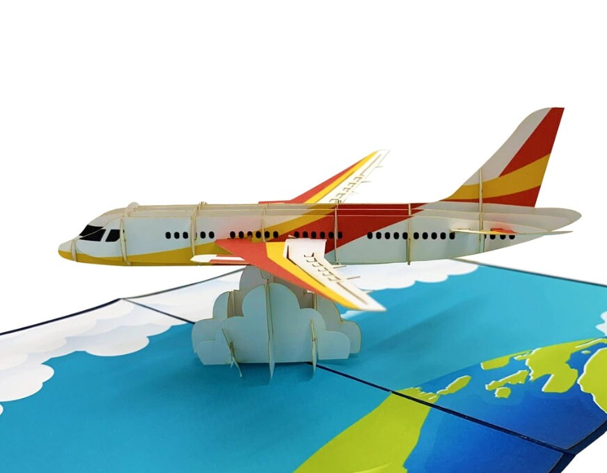 Plane Pop up Card - Etsy