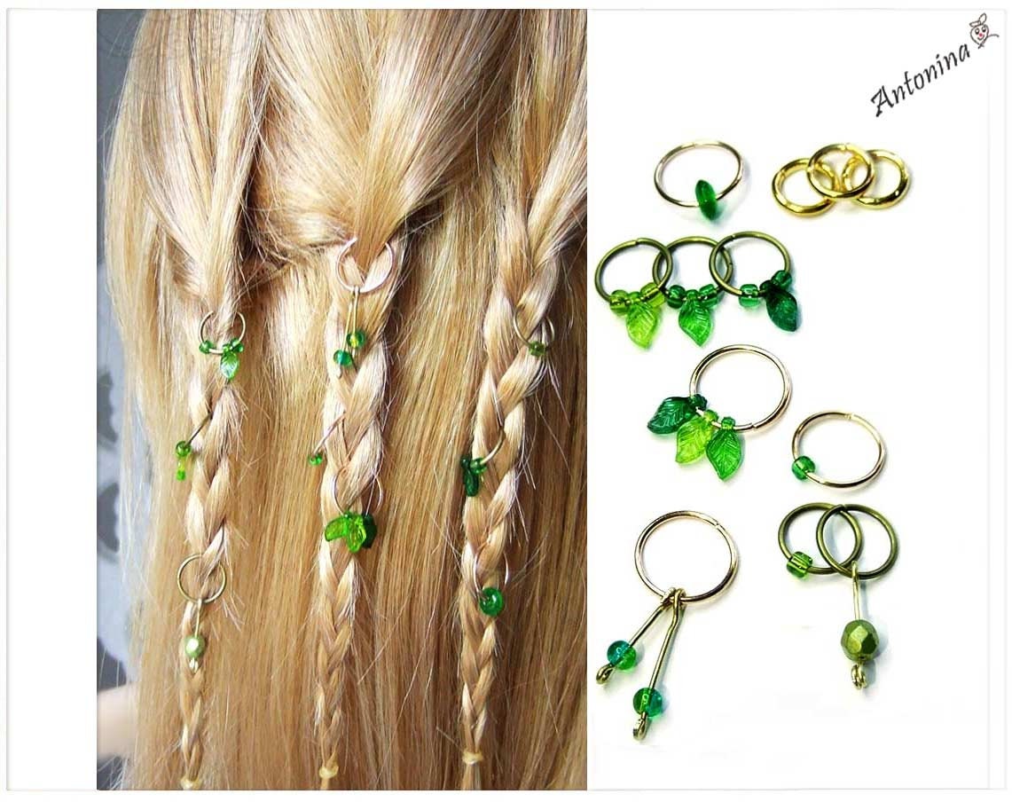 Set Dreadbeads, Bronze- Gold or Silver, Dread Jewelry, Dreadlock ...