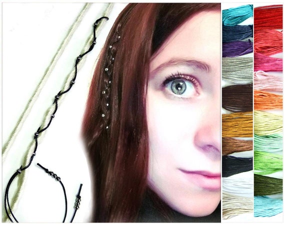 Ribbon for Wrapping Dreads Braids Beard Jewelry Lace-up Silk | Etsy