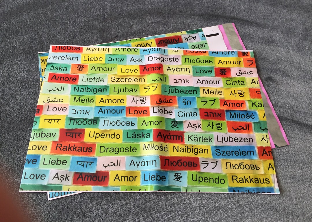 100 10x13 LOVE WORDS Valentine Poly Mailers Envelopes Shipping Bags - Etsy