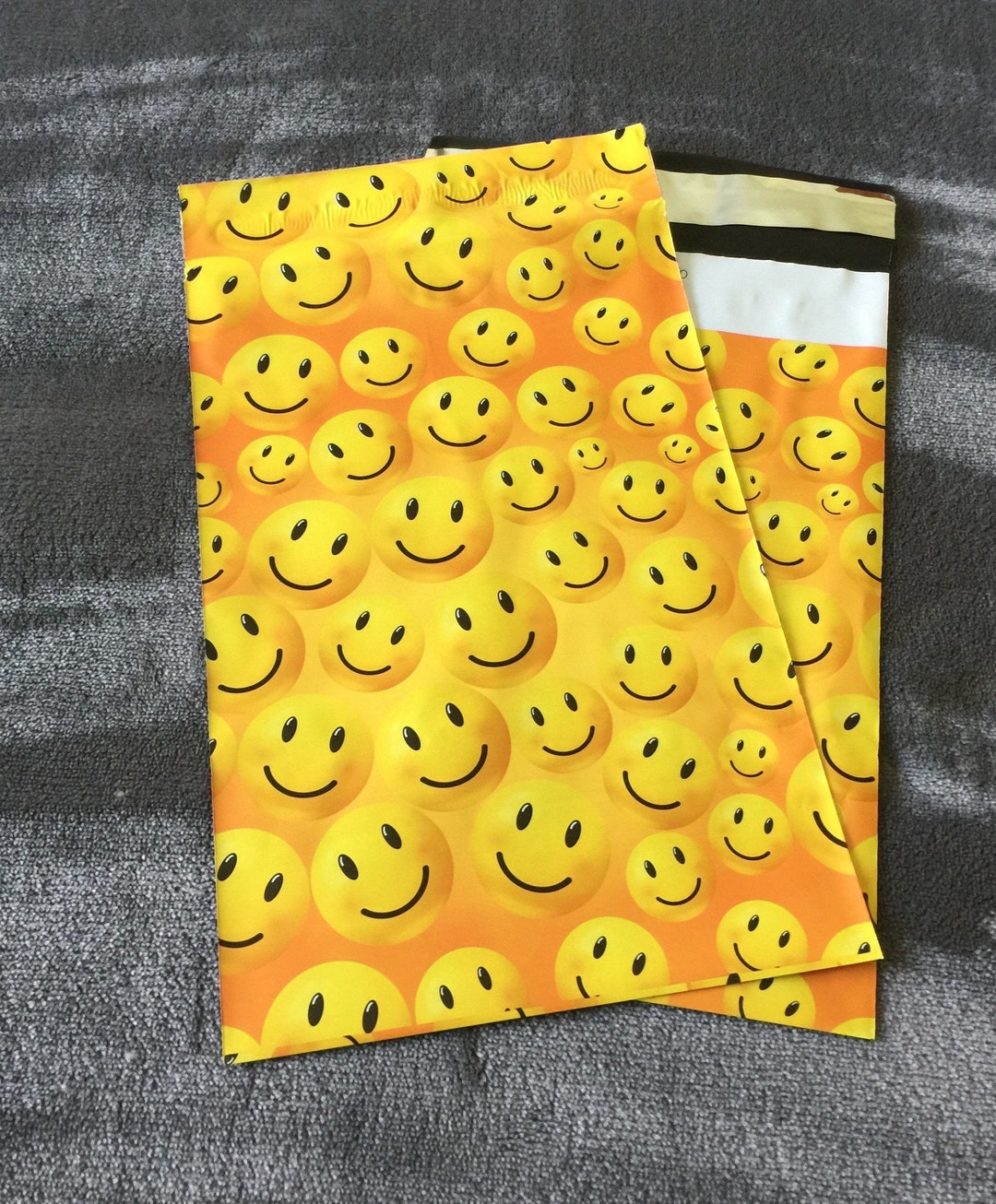 50 6x9 SMILEY FACE Poly Mailers Envelopes Shipping Bags Green - Etsy