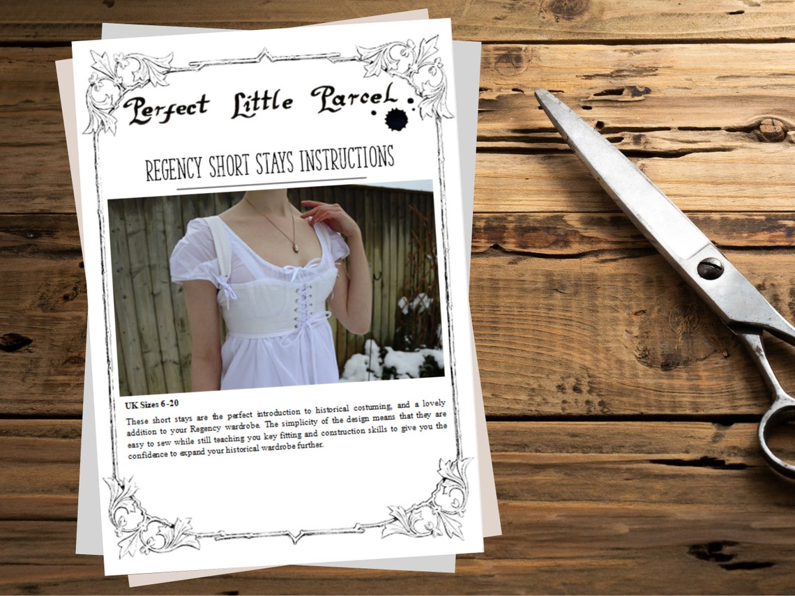 PDF Regency Short Stays Pattern and Tutorial - Etsy
