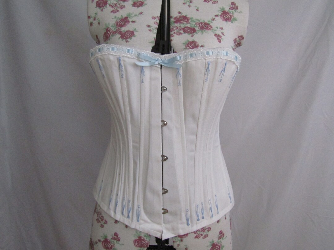 Victorian Wasp-waist Flossed Corset Size 12 - Etsy