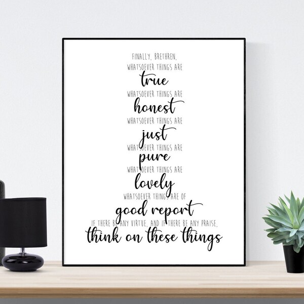 Whatsoever Things - Etsy