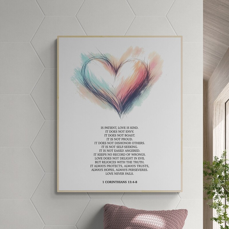 1 Corinthians 13 4 7 - Etsy