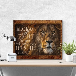 Exodus 14:14 | the Lord Will Fight for You | Bible Verse Art ...