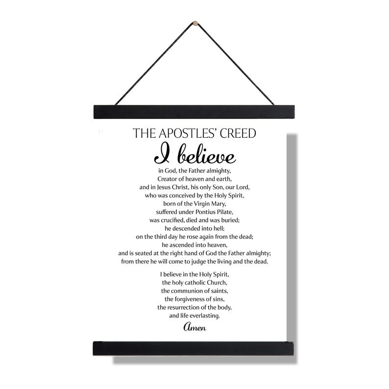 Apostles Creed Wall Art Print | Ancient Christian Creed | Living Room ...