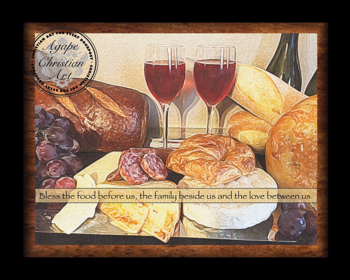 Bless the Food Lord's Prayer Bible Verse Christian - Etsy