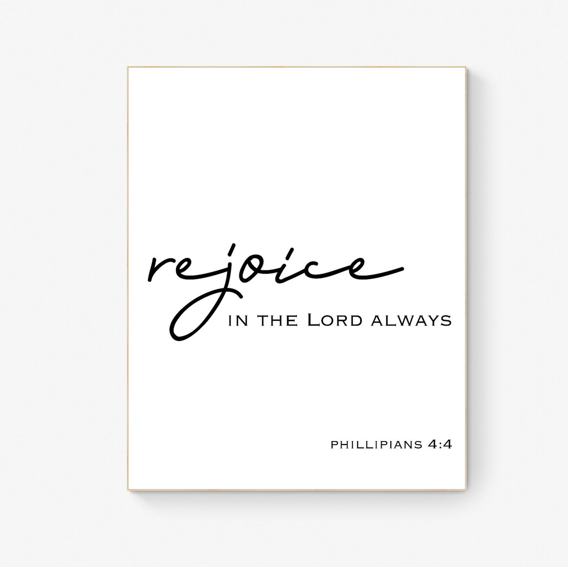 Philippians 4:4 Art Print | Rejoice in the Lord Always | Christian Home ...