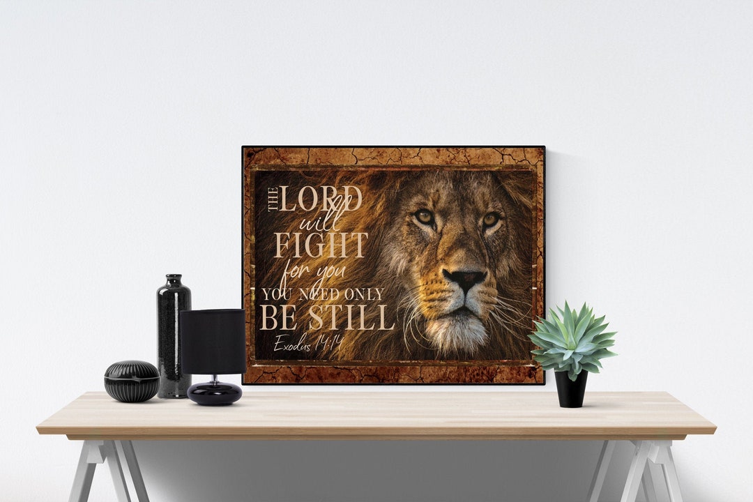 Exodus 14:14 | the Lord Will Fight for You | Bible Verse Art ...