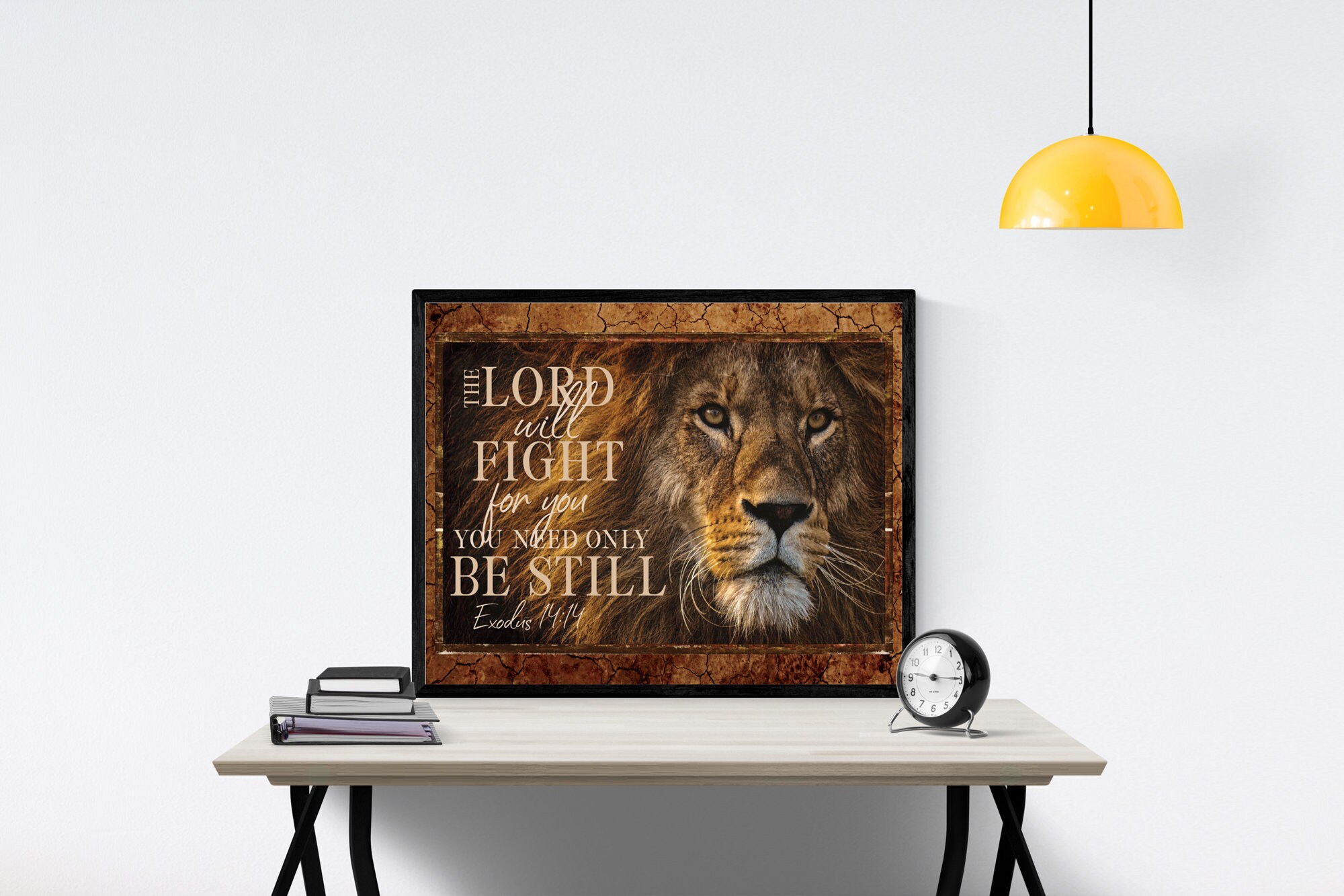 Exodus 14:14 the Lord Will Fight for You Bible Verse Art - Etsy