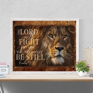 Exodus 14:14 | the Lord Will Fight for You | Bible Verse Art ...