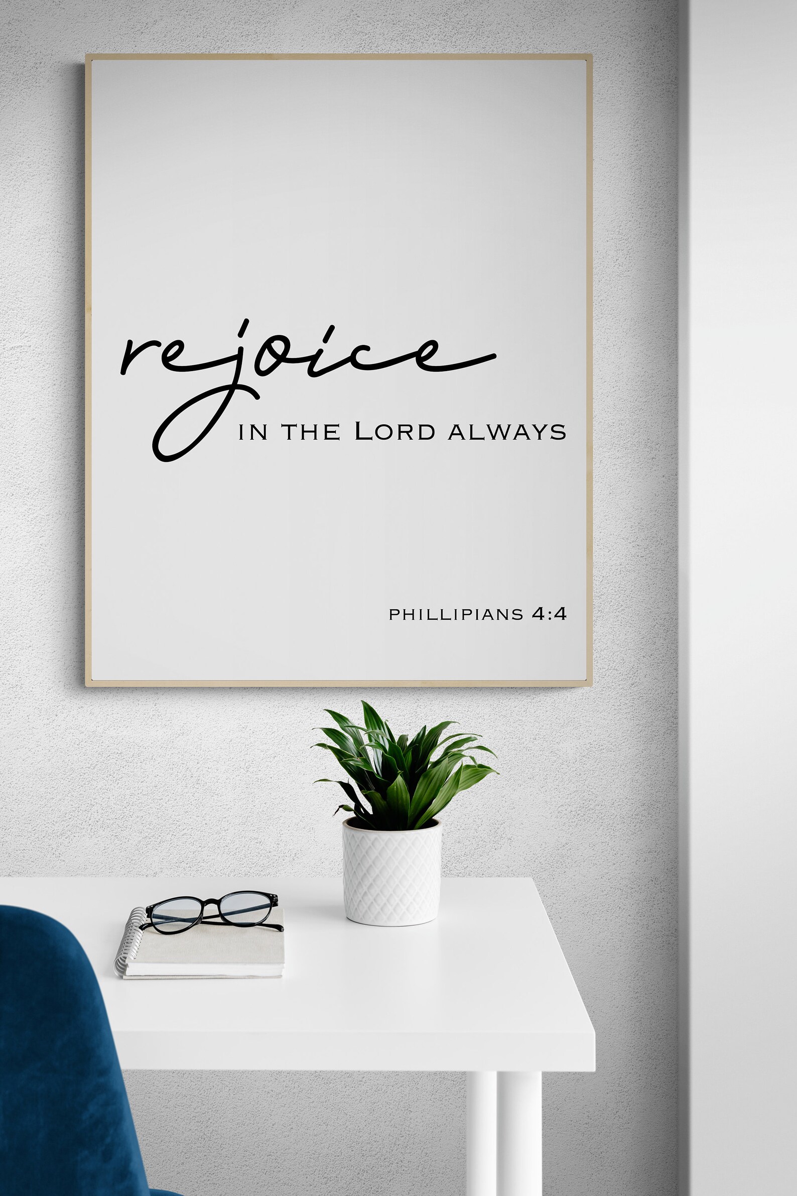 Philippians 4:4 Art Print | Rejoice in the Lord Always | Christian Home ...