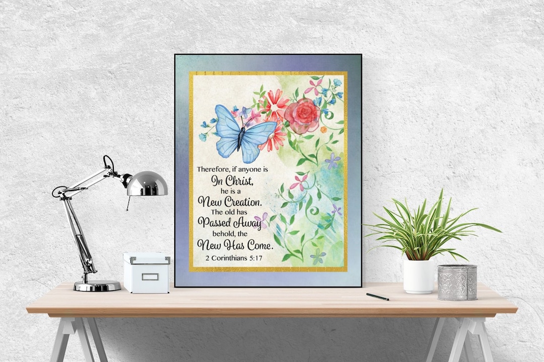 I'm A New Creation | 2 Corinthians 5:17 | Bible Verse Art | Christian ...