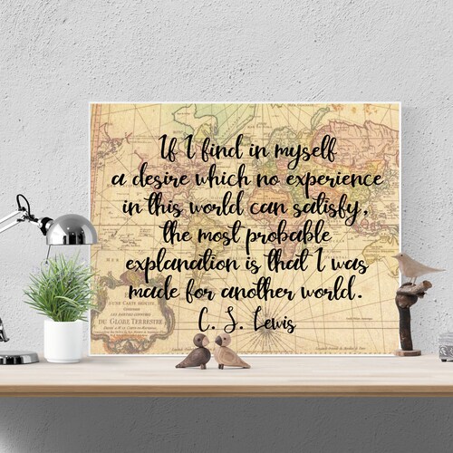 C.S. Lewis Quote Art Print - Etsy