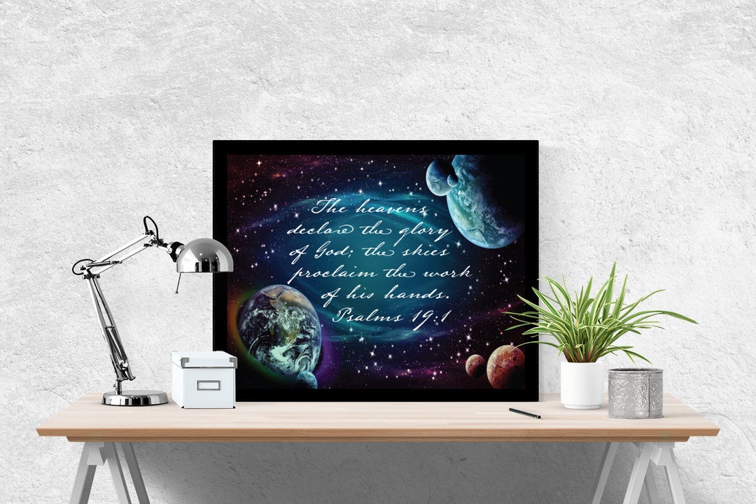 The Heavens Declare the Glory of God Psalm 19:1 Christian - Etsy