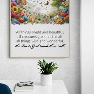 All Things Bright and Beautiful | Lyrics | Christian Hymn | Nature ...