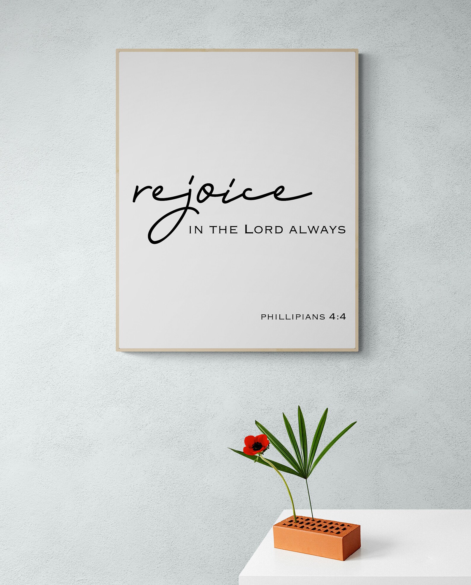 Philippians 4:4 Art Print | Rejoice in the Lord Always | Christian Home ...