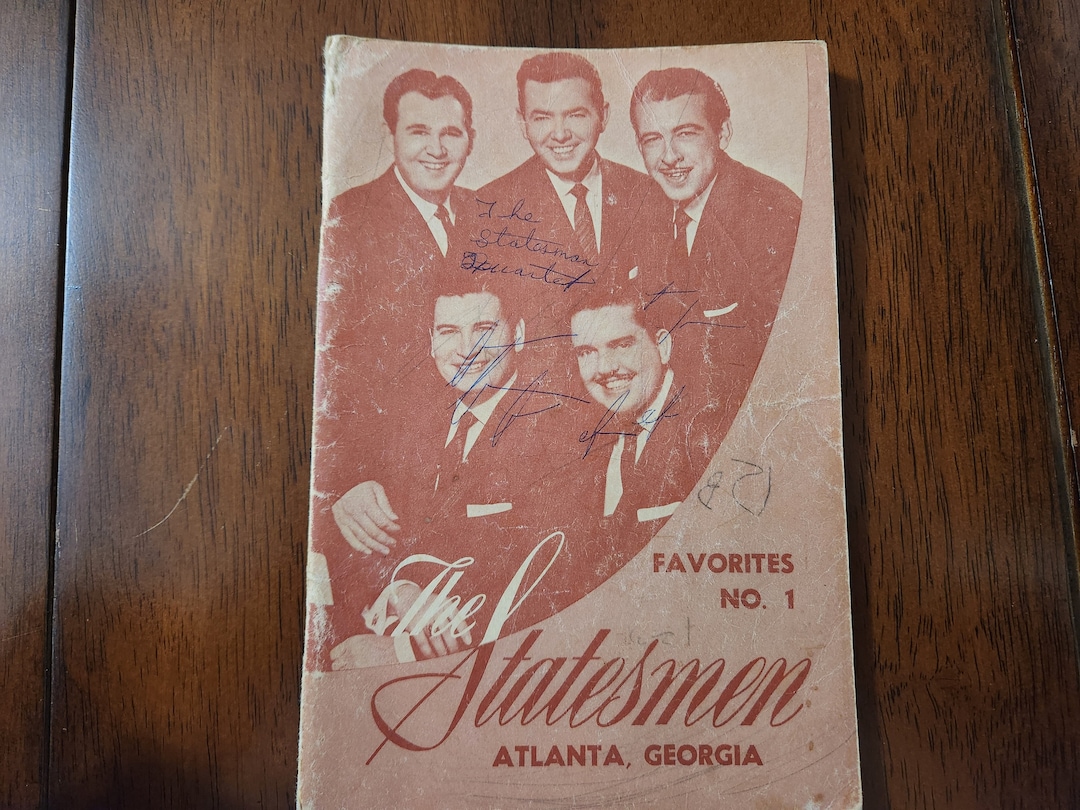 1960s the Statesmen Quartet Songbook, Favorites No. 1, Atlanta, GA ...