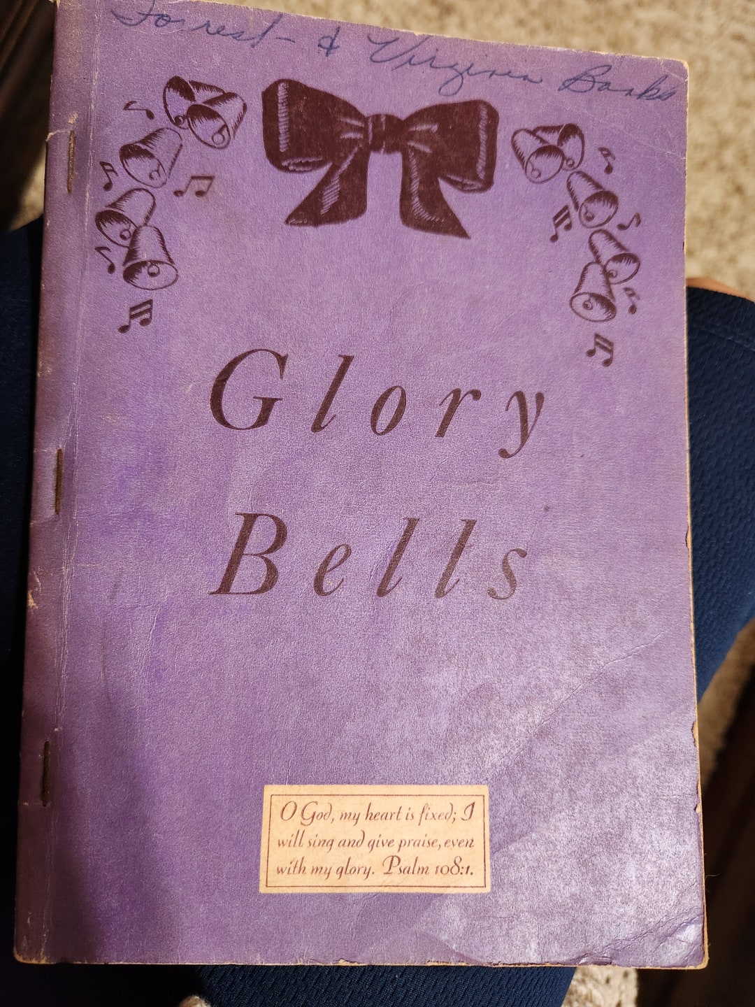 Vintage 1962 Gospel Music Songbook, Glory Bells, Stamps-baxter Music ...