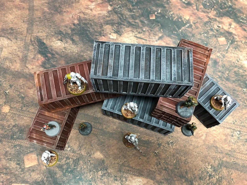 Shipping Containers 28mm 32mm O 1:48 - Modern or Sci-fi - Warhammer ...