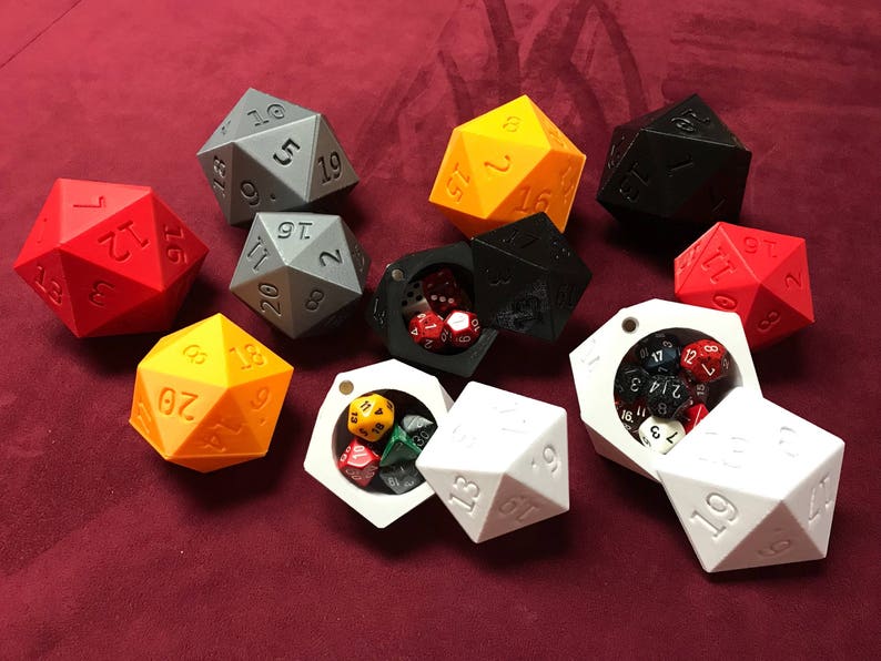 FACTORY SECONDS - D20 Dice Case - Magnetized - Storage Container ...