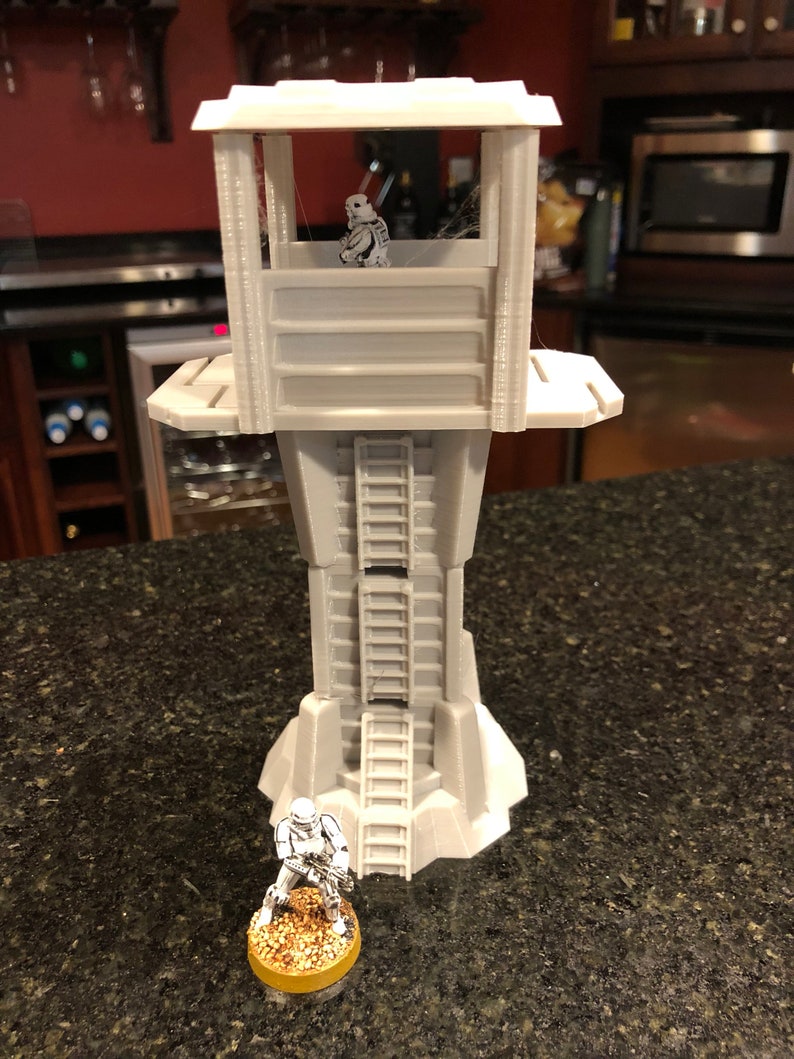 Modular Watchtower and Walkways for Star Wars Legion, Warhammer 40k ...
