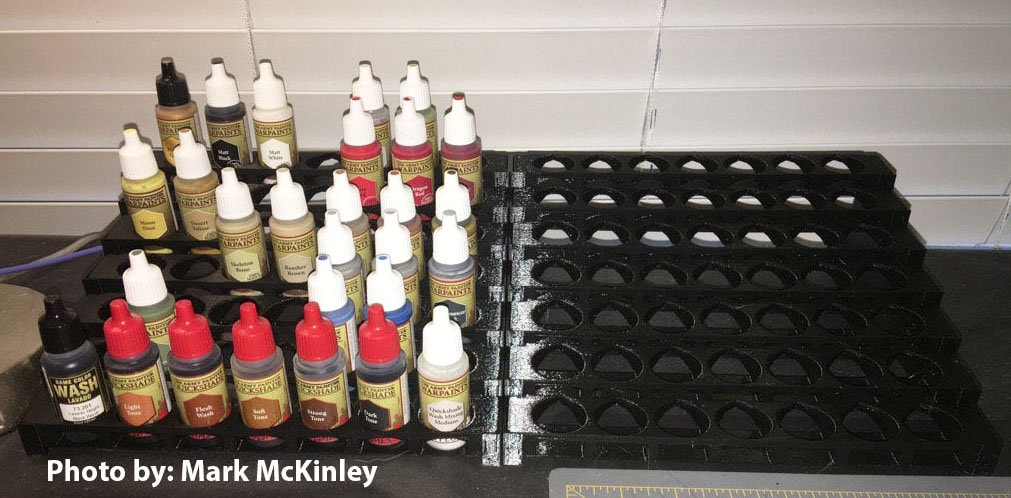 Miniature Painting Paint Storage and Display Bleachers- 3D Printed ...