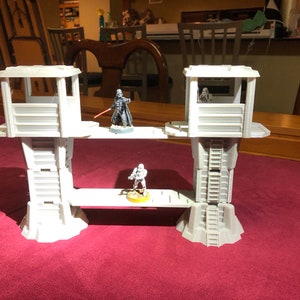 Modular Watchtower and Walkways for Star Wars Legion, Warhammer 40k ...