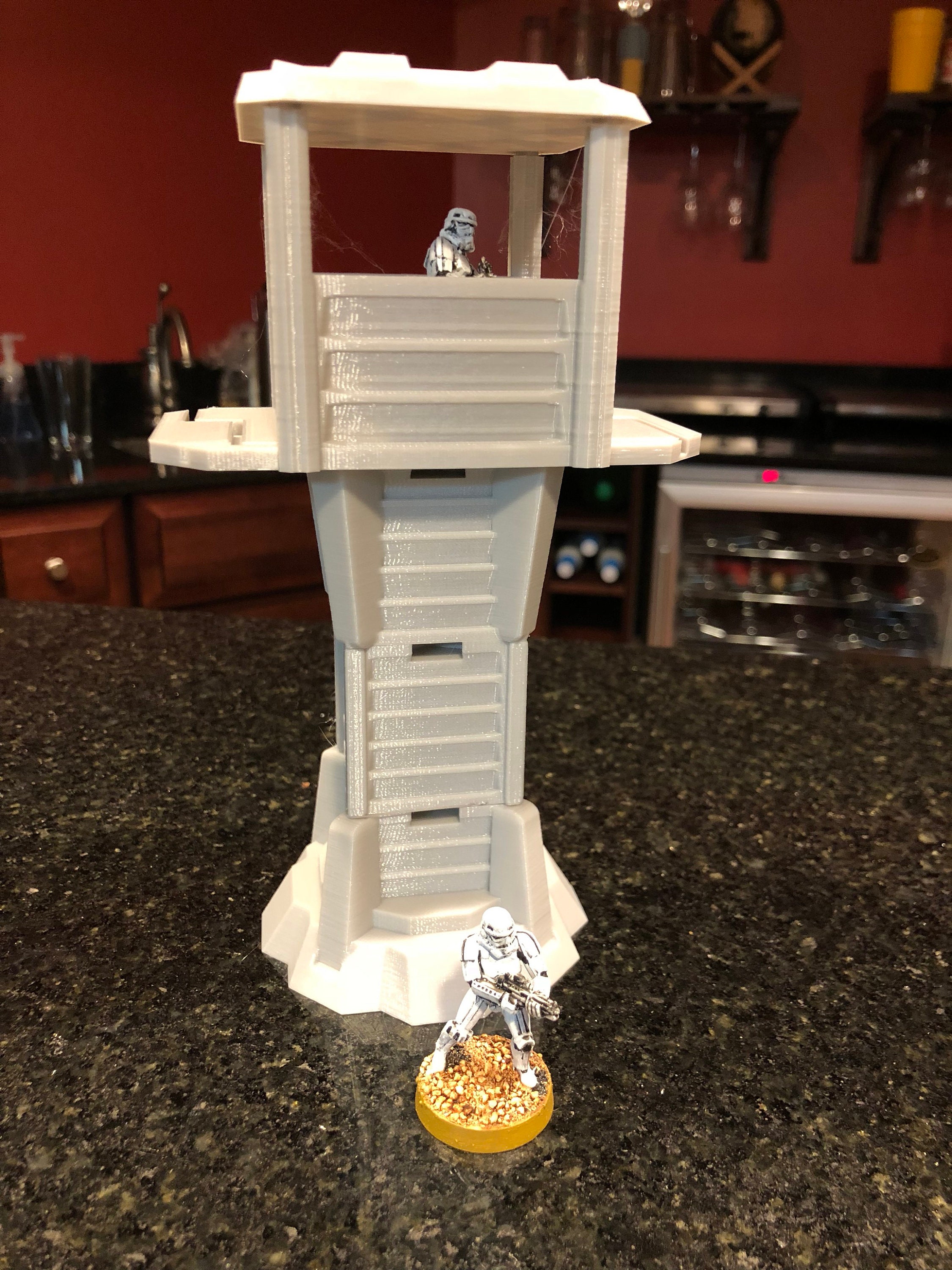 Modular Watchtower and Walkways for Star Wars Legion, Warhammer 40k ...