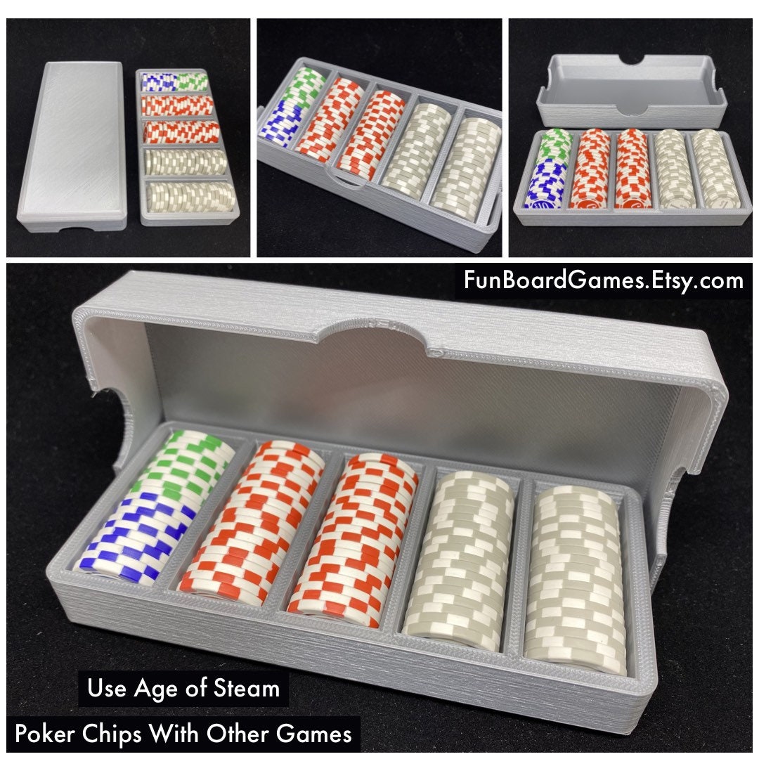 Mini Poker Chips Tray and Lid for Board Games With 22mm Slots - Etsy