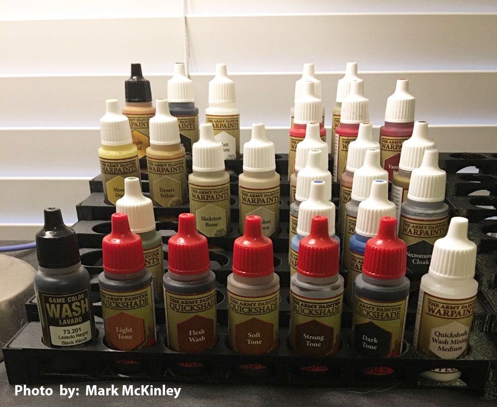 Miniature Painting Paint Storage and Display Bleachers- 3D Printed ...