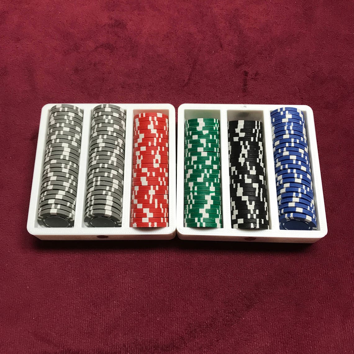 Mini Poker Chips Tray and Lid for Board Games With 22mm Slots - Etsy