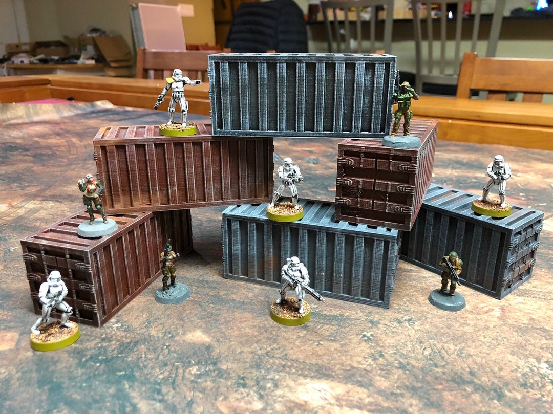 Shipping Containers 28mm 32mm O 1:48 - Modern or Sci-fi - Warhammer ...