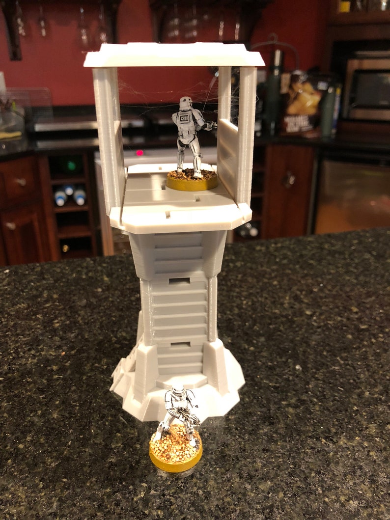 Modular Watchtower and Walkways for Star Wars Legion, Warhammer 40k ...