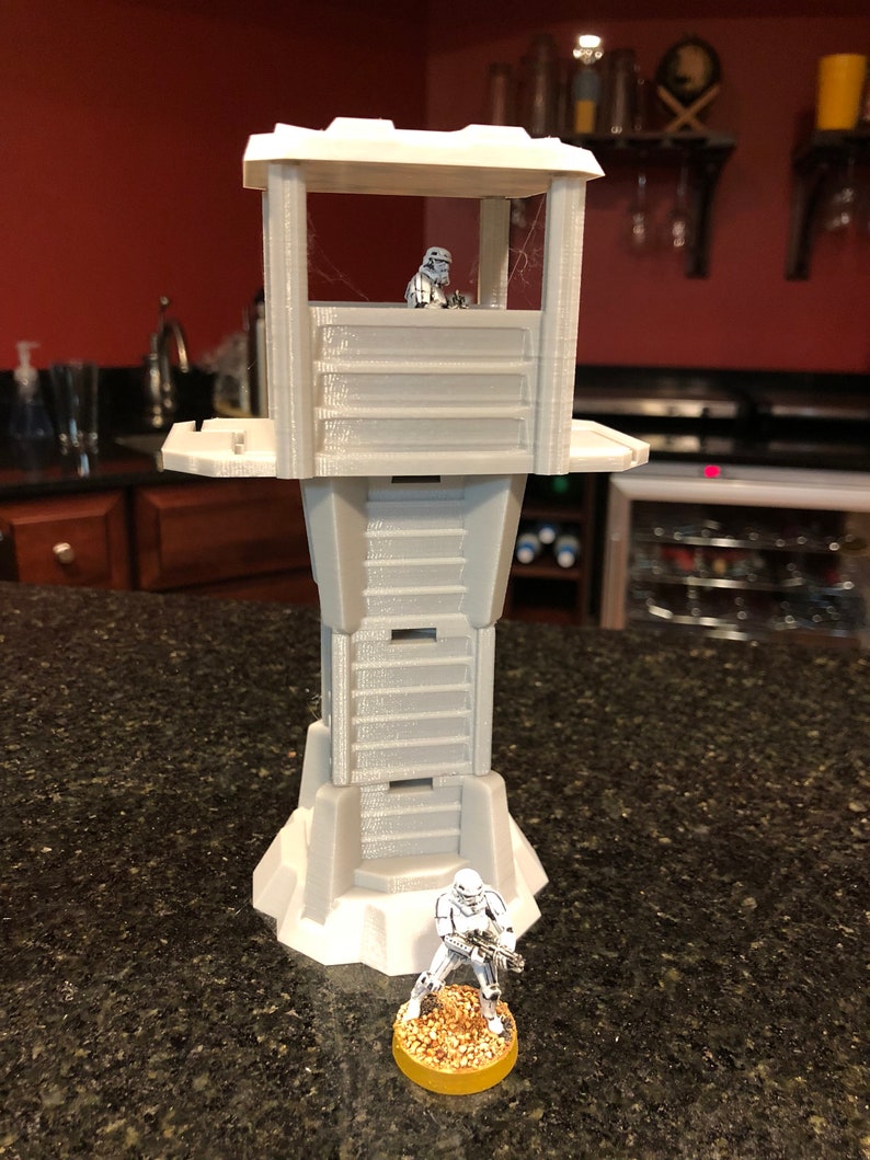 Modular Watchtower and Walkways for Star Wars Legion, Warhammer 40k ...