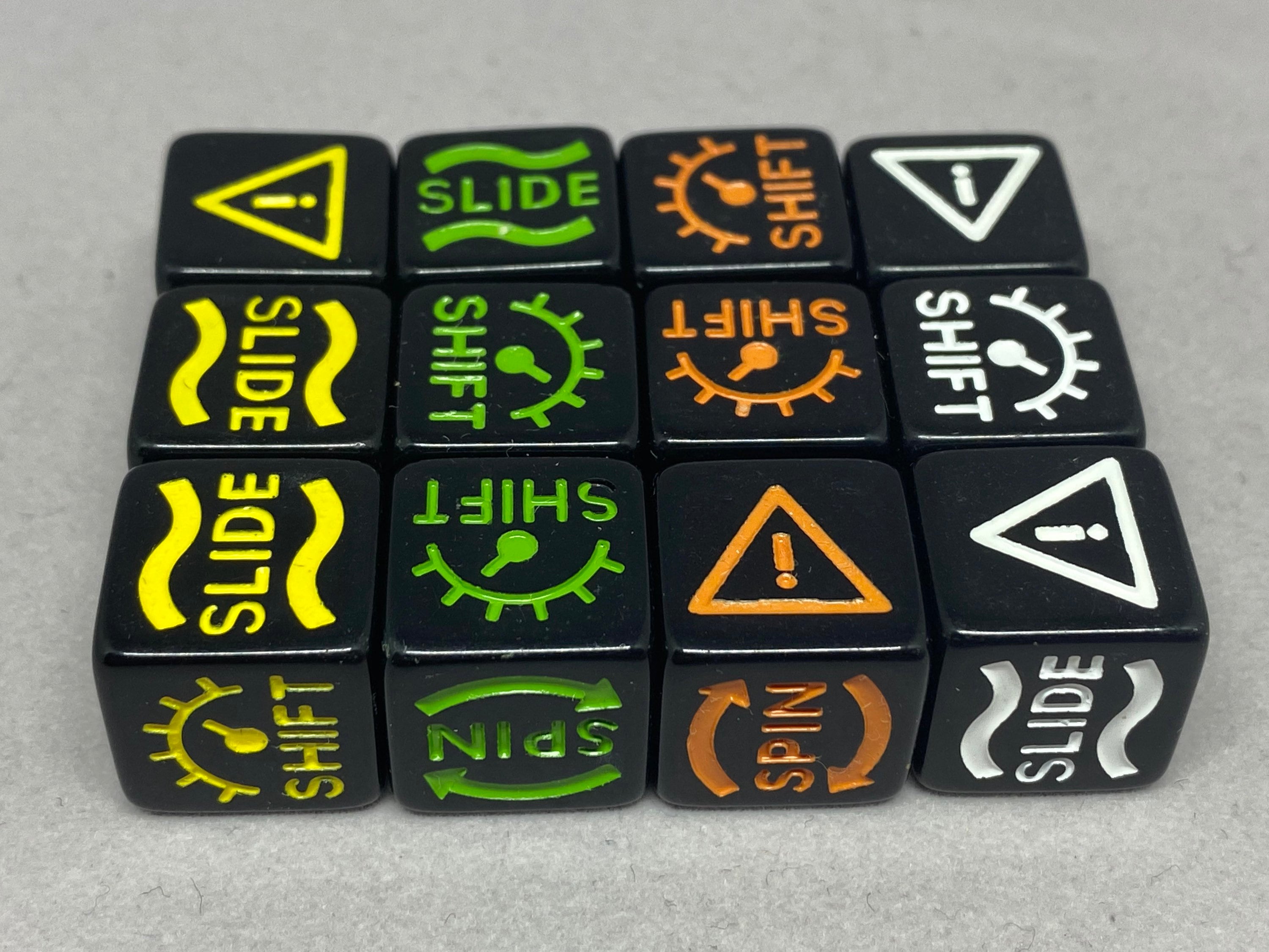 12x Gaslands Skid Dice Shift / Slide / Hazard / Skid Dice | Etsy