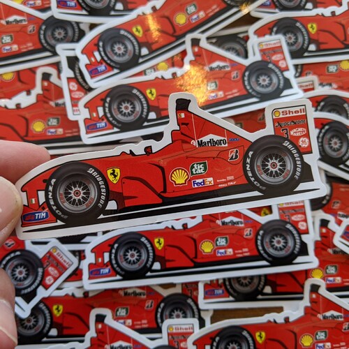 Michael Schumacher Ferrari F1 Formula One Chibi Cartoon - Etsy