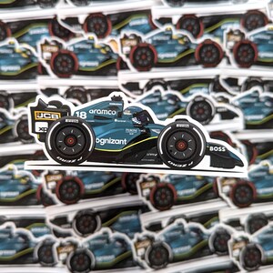 Aston Martin AMR23 (alonso & Stroll) Sticker Decal - 2023 - Etsy