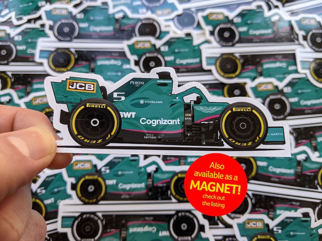 Aston Martin Amr21 Vettel And Stroll Sticker Etsy