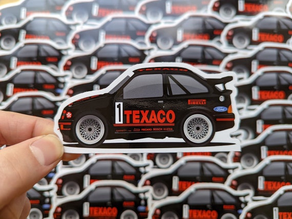 Ford Sierra Cosworth 'TEXACO' Car Sticker | Etsy