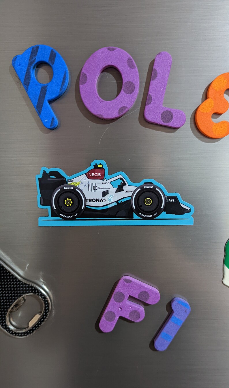 Mercedes W13 hamilton Formula 1 Car Magnet - Etsy